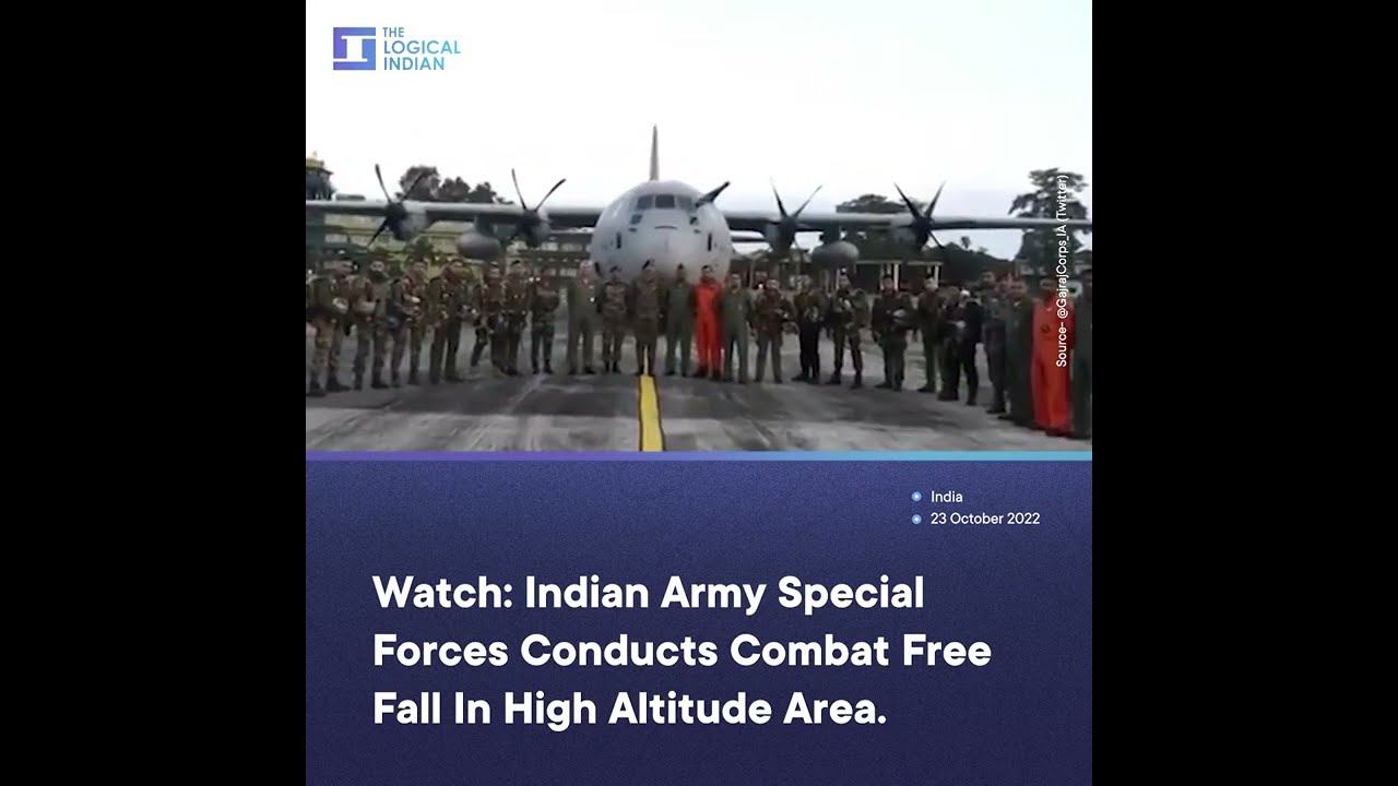 Watch: Indian Army Special Forces Conducts Combat Free Fall In High ...