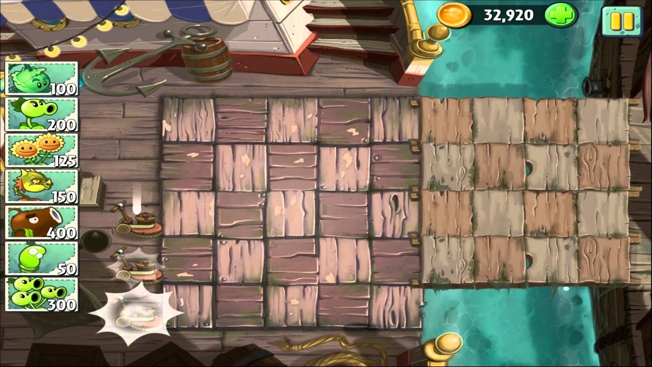 Plants vs Zombies 2: Pirate Seas Day 2 1Star,2Star and 3Star - YouTube