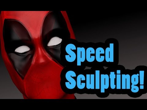 Speed Sculpting in Zbrush -"Deadpool" - YouTube