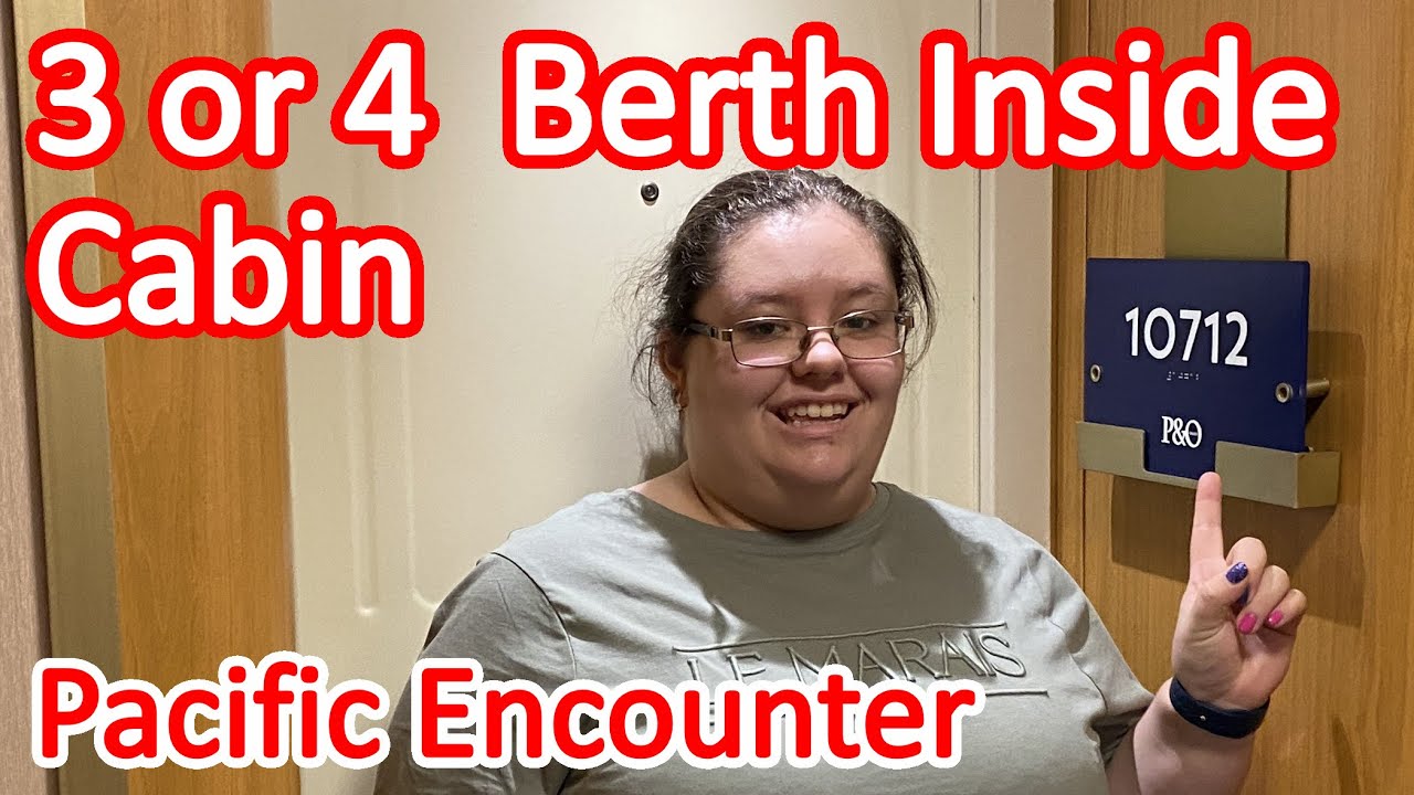 Pacific Encounter 3 or 4 Bed Inside Cabin Tour - Cruise Cabin 10712 is ...