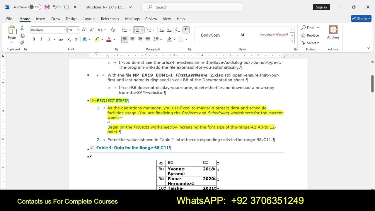 New Perspectives Excel 2019 | Module 1: End of Module Project 1 | @Myitlabsolutions512 - YouTube
