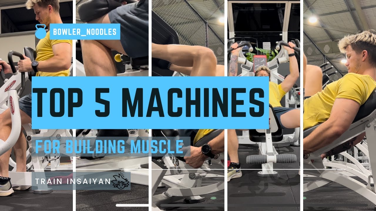 TOP 5 MACHINES TO GAIN MUSCLE FAST | Best Machines I Use | #gym # ...