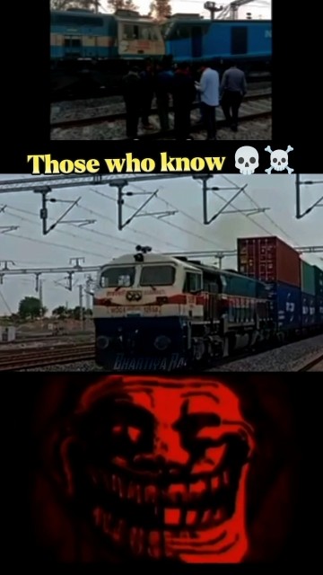 Wag-12 vs Wdg-4 accident attitude status 💀☠️ indian railway # ...