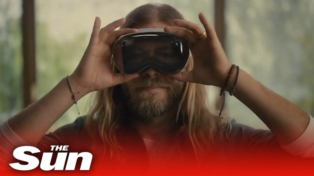 Apple reveal futuristic augmented reality headset 'Vision Pro' - YouTube