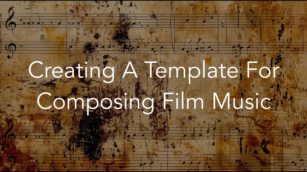 How I Create Templates For Film Scoring - YouTube