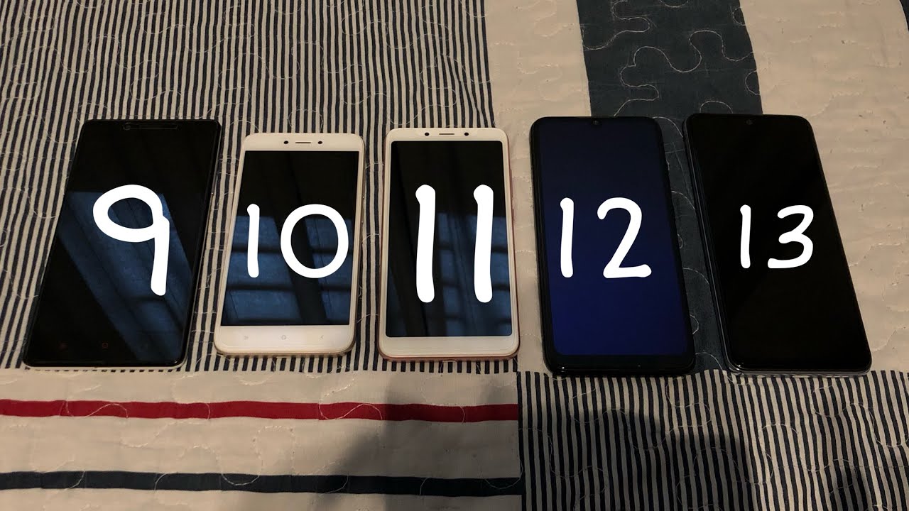 MIUI 9 Vs MIUI 10 Vs MIUI 11 Vs MIUI 12 Vs MIUI 13 Review & Comparison 2023 - YouTube