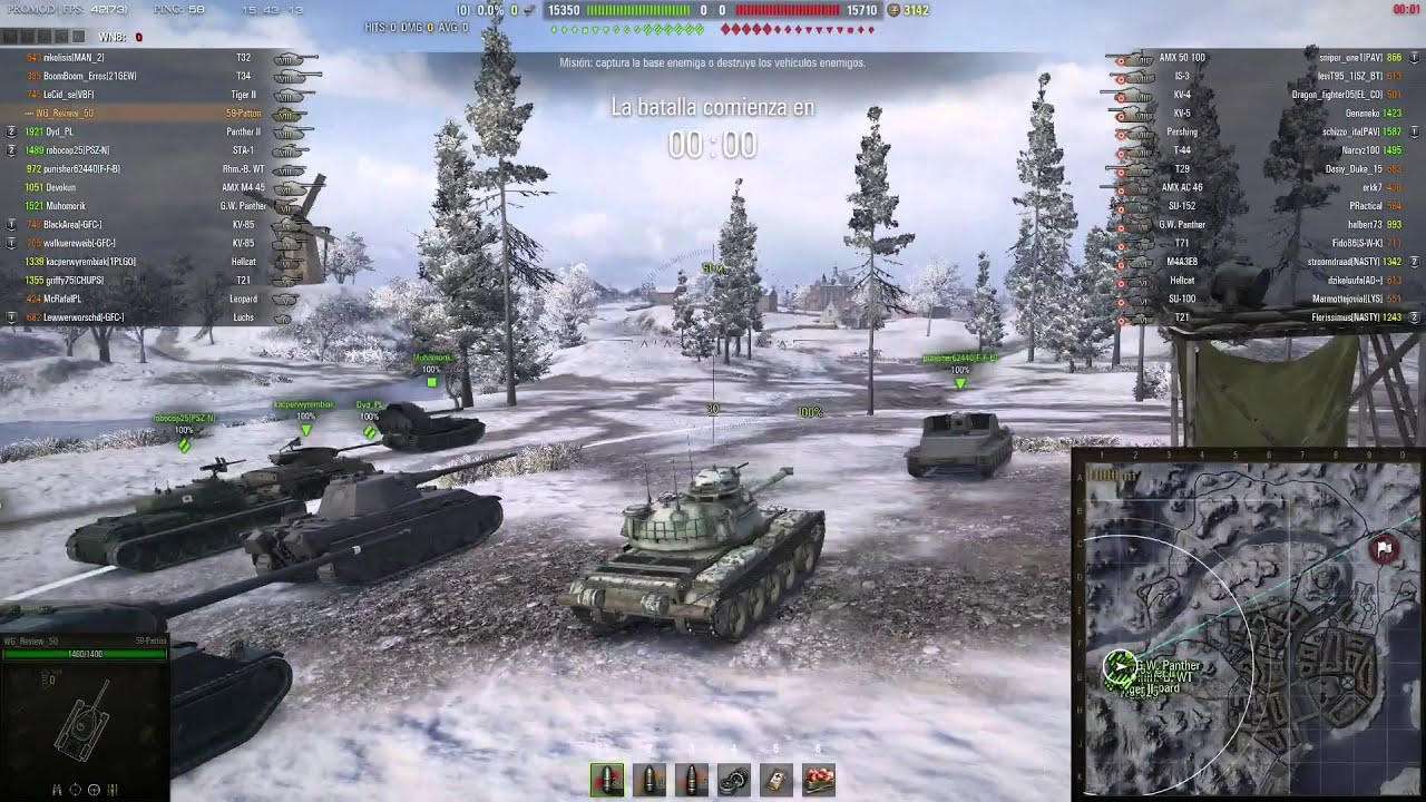 World of Tanks Español // Review 59-Patton - YouTube