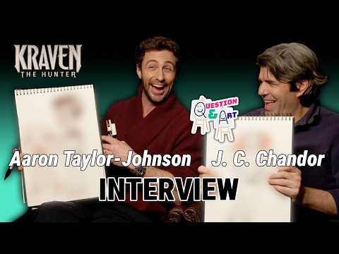 Aaron Taylor-Johnson and J. C. Chandor Draw Each Other | Question & Art