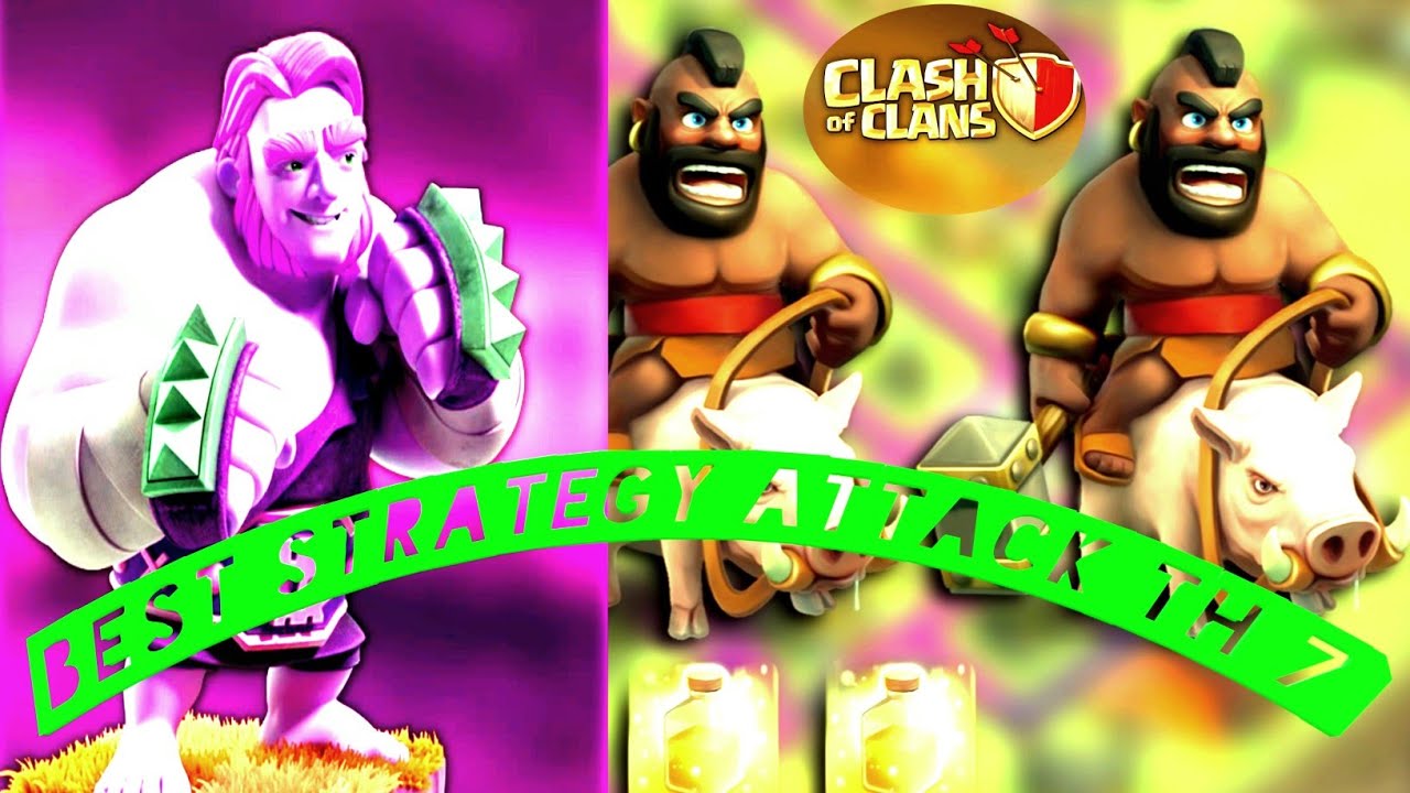 Hog Rider & Giant Attack TH 7 ( C O C ) || Town Hall 7 Attack - YouTube