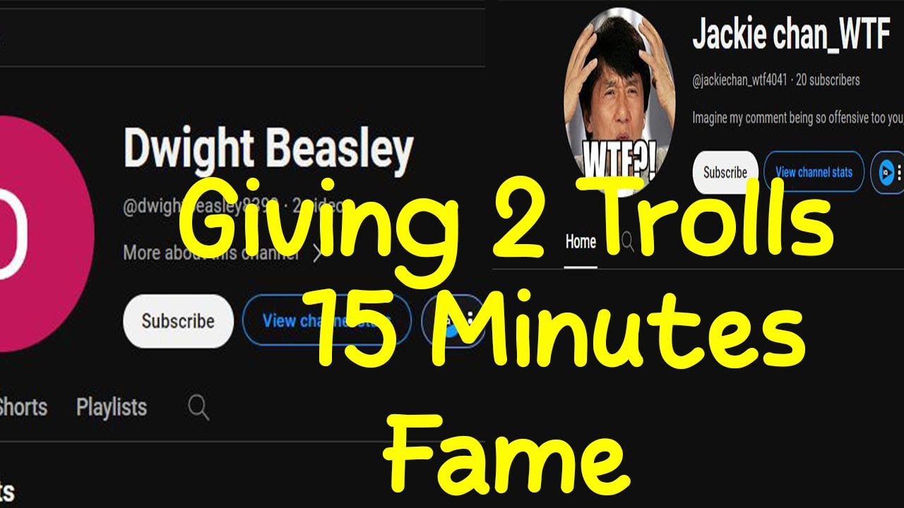 Giving 2 Trolls Their 15 Minutes Of Fame - YouTube