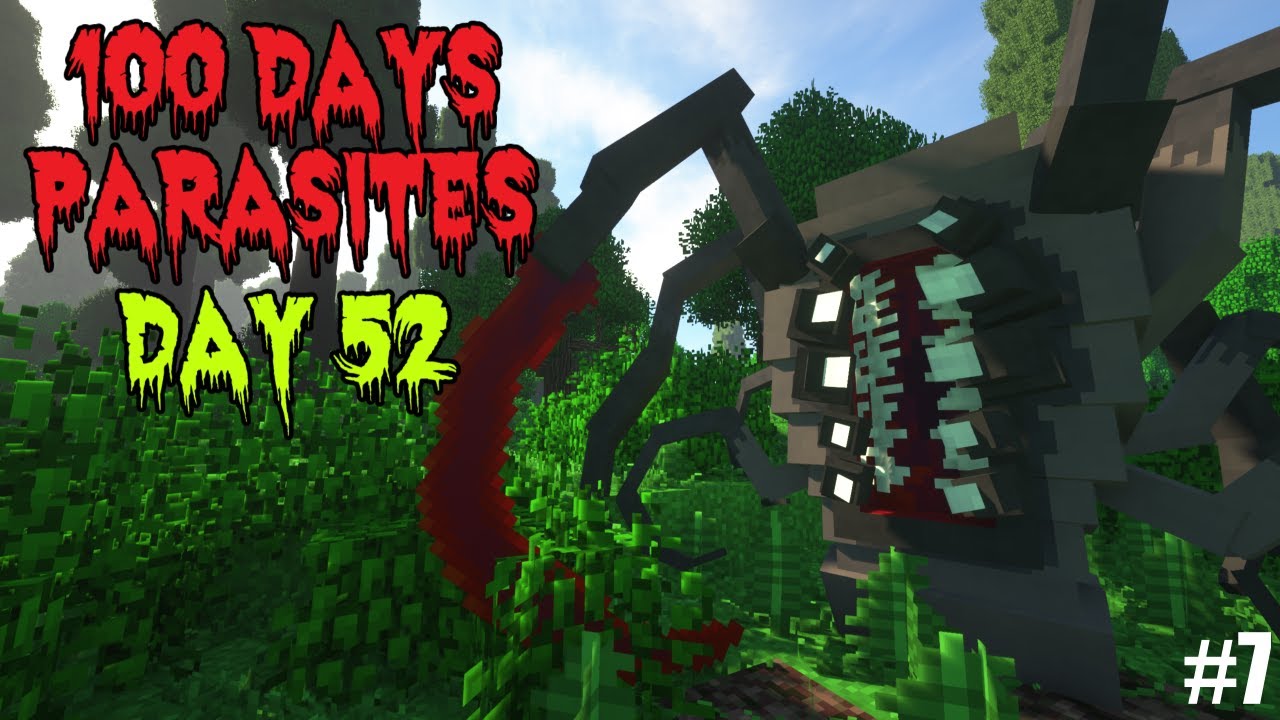 DAY 52! Minecraft 100 Days Parasite Apocalypse Challenge! (Twitch VOD ...