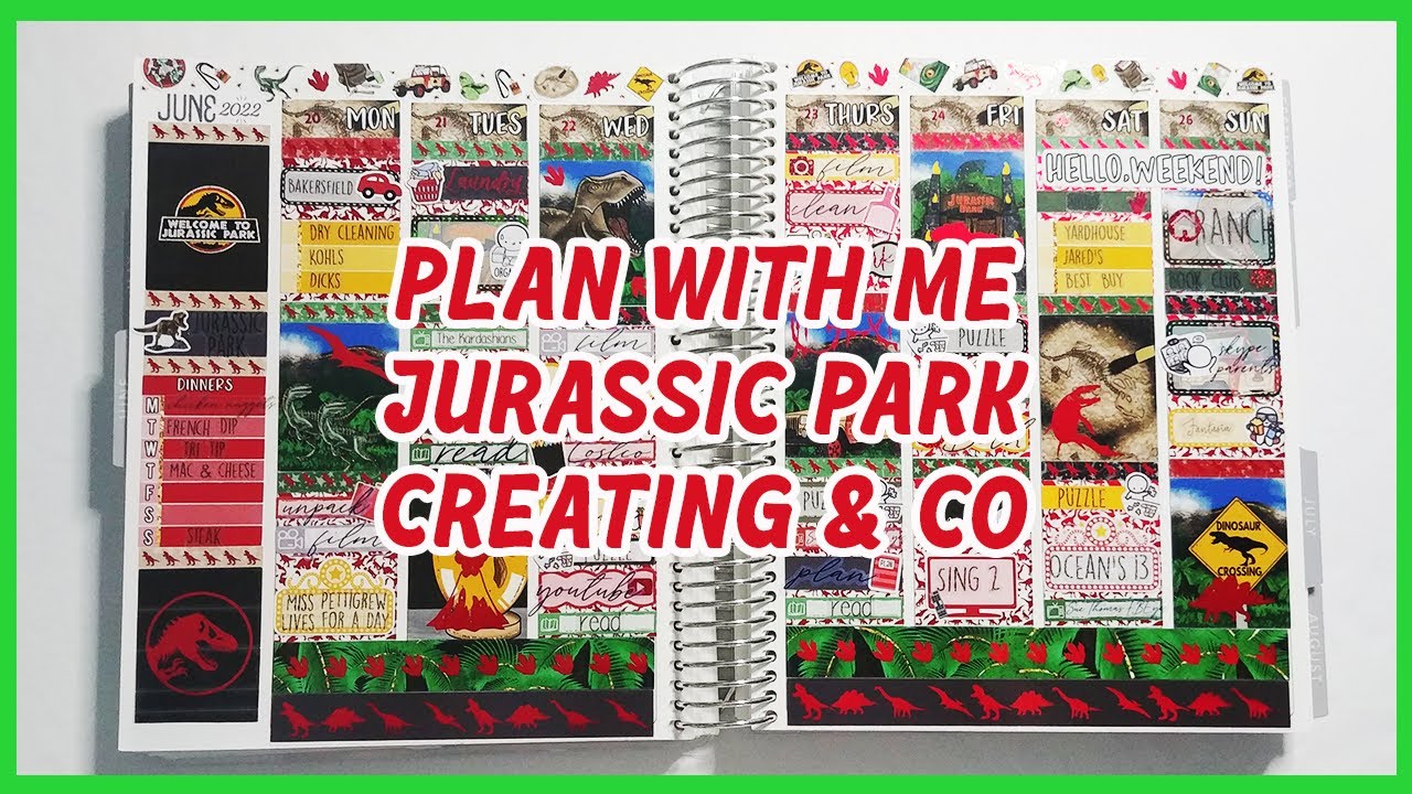 Plan with Me | Jurassic Park (Creating & Co) - YouTube