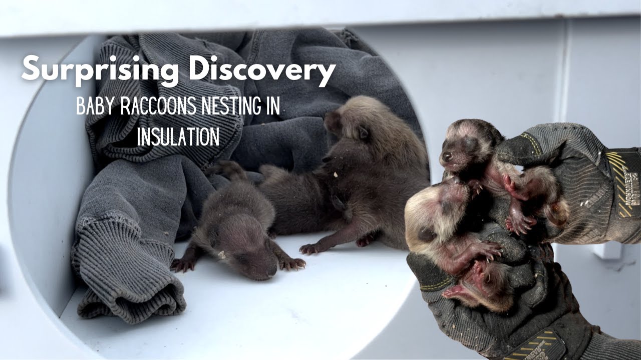 Baby Raccoons Nesting Makes For A Surprising Discovery | Raccoon ...