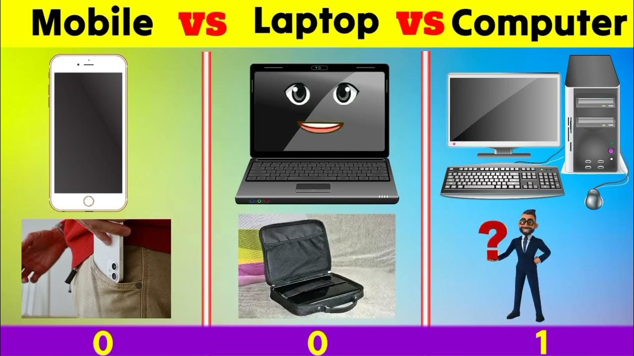 Mobile Vs laptop Vs Computer ️ #video #comparison #comparison_videos ...