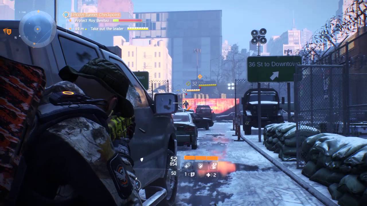 Tom Clancy's The Division™Lincoln tunnel checkpoint. Solo on challenge ...