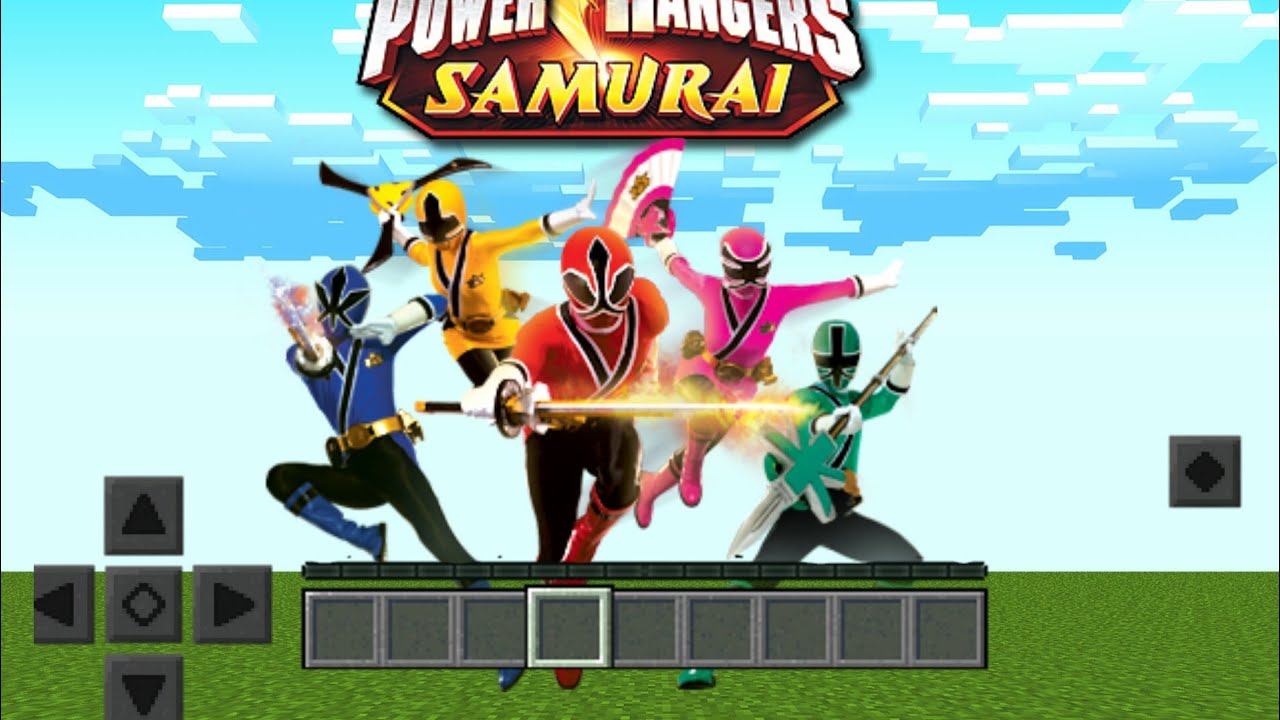 Saiu!! Melhor Addon/Mod Dos Power rangers Samurai Para minecraft Pe ...