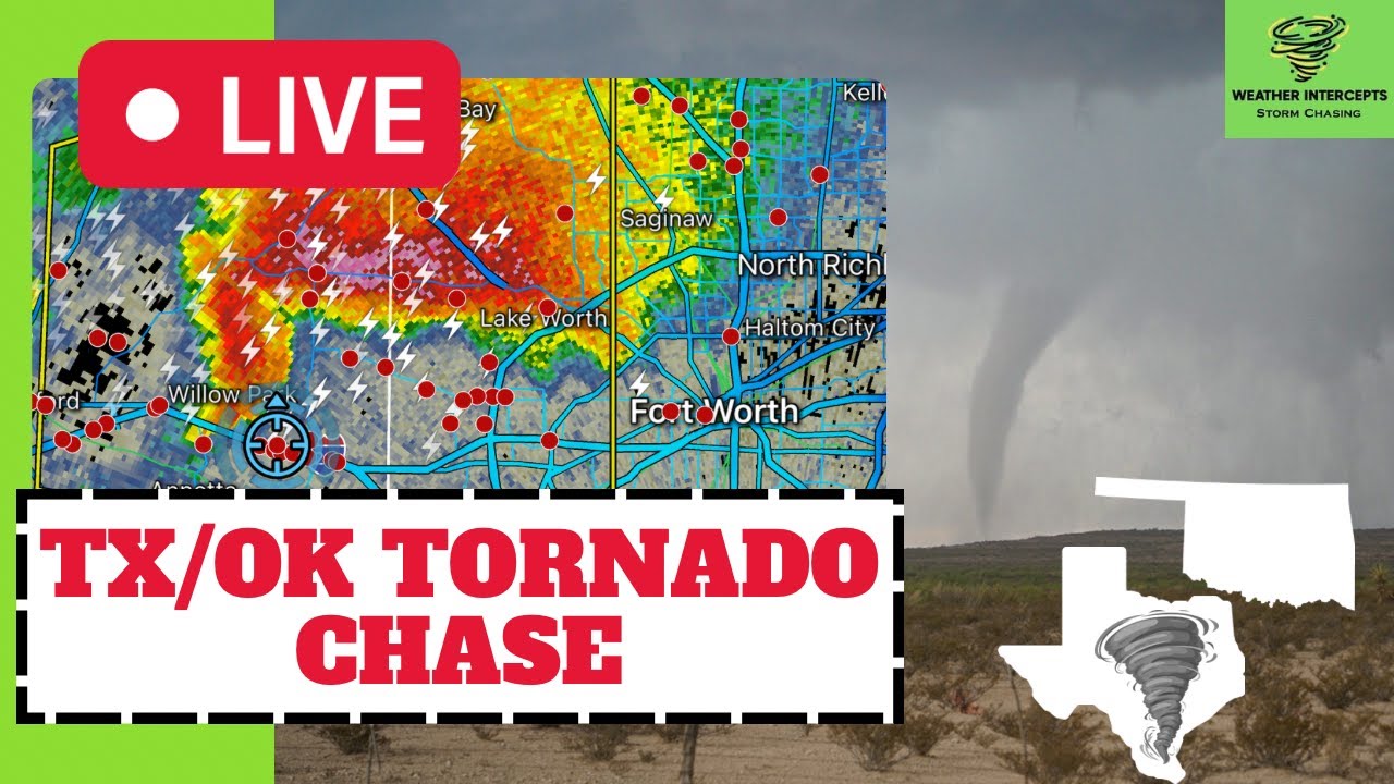 LIVE STORM CHASING: TORNADO Hunt in Texas and Oklahoma! June 15th, 2023 ...