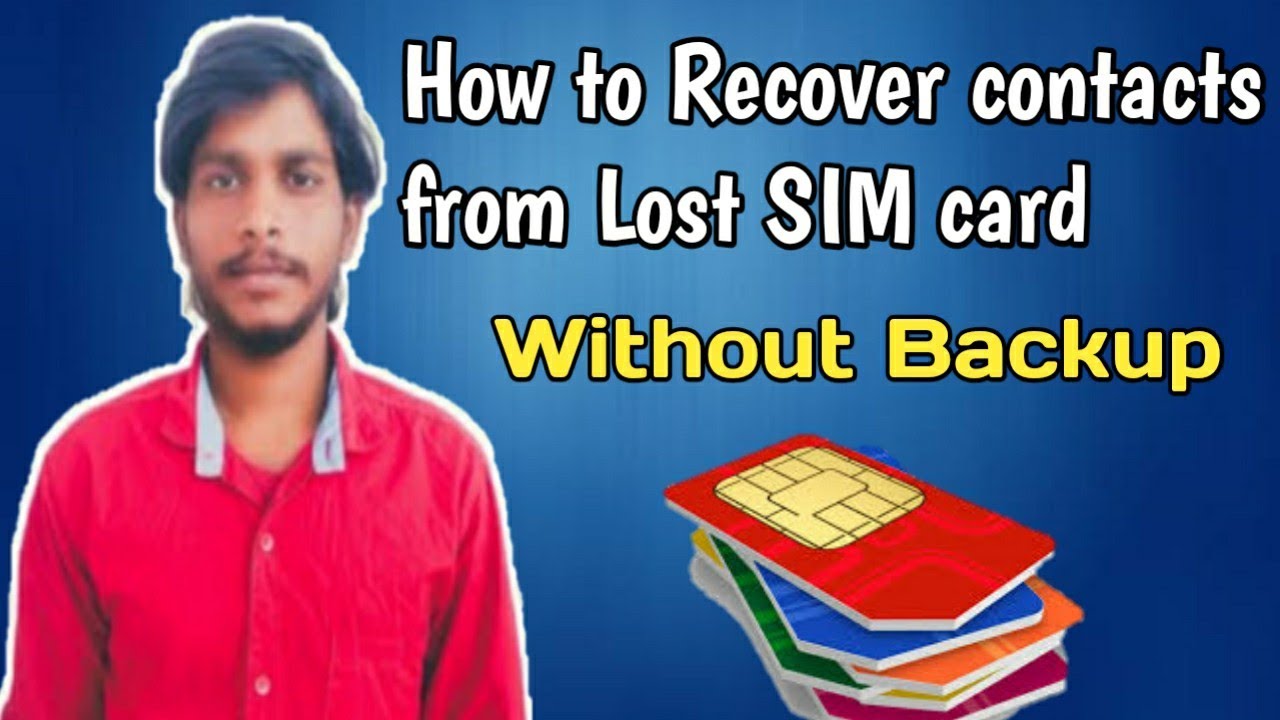 How to recover contacts from lost SIM card|contacts recover without ...
