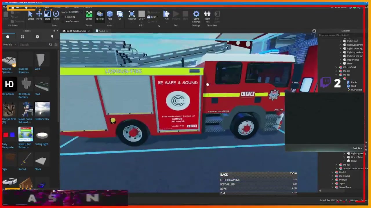 🔴 ROBLOX STUDIO: Development on North-West London RPC| Chatting | Road ...