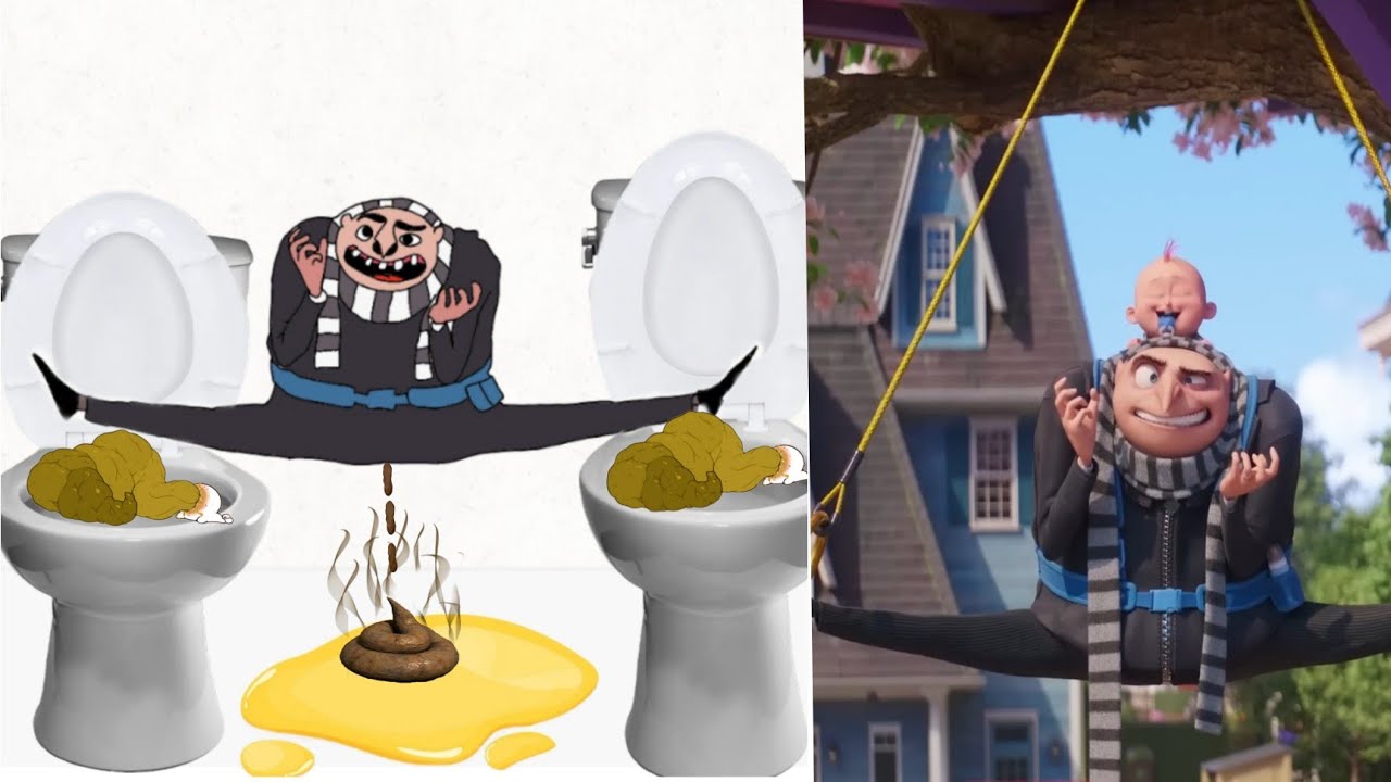 Despicable Me 4 Gru and Minions Funny Drawing Meme |funny video - YouTube