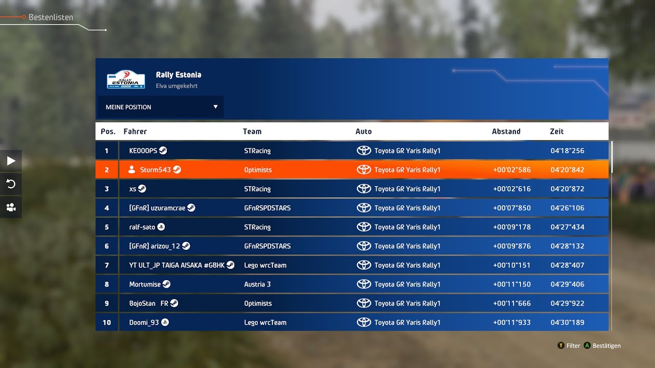 Re up. WRC Generations - Team Leagues - Elva reverse (Rally Estonia ...