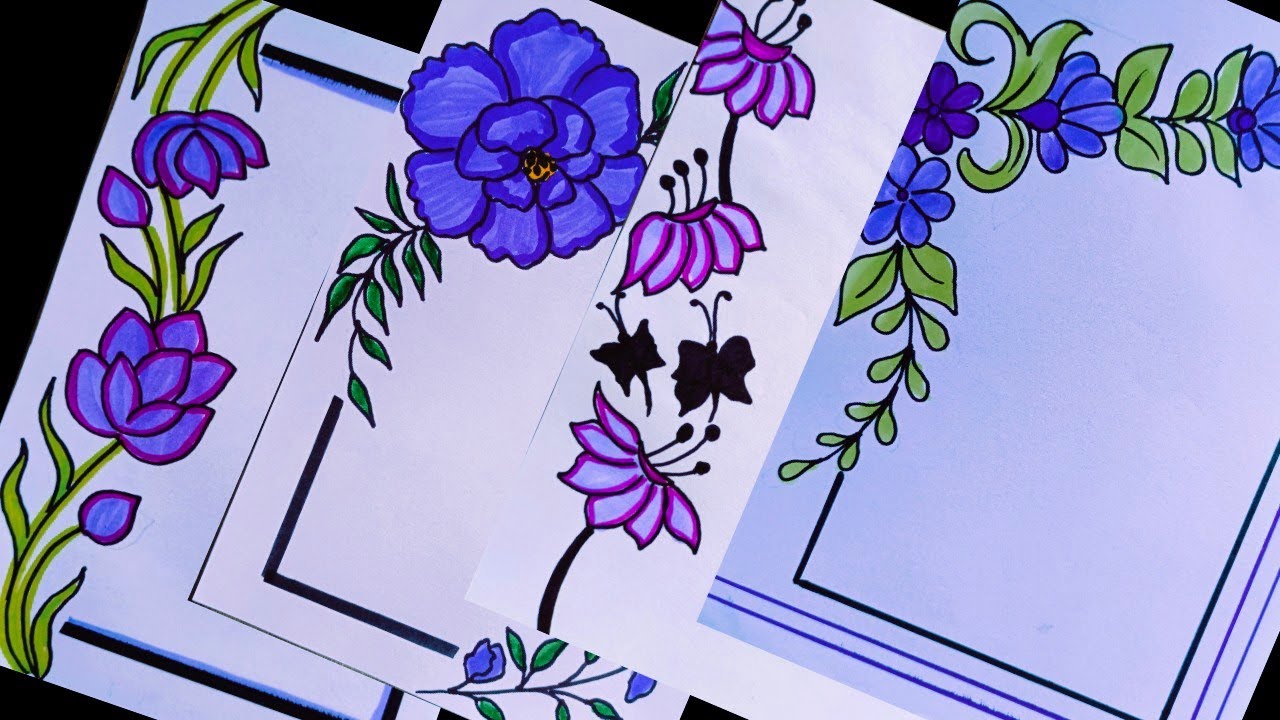 PURPLE 🟣 BORDER DESIGNS/PROJECT WORK DESIGNS/ASSIGNMENT FRONT PAGE ...