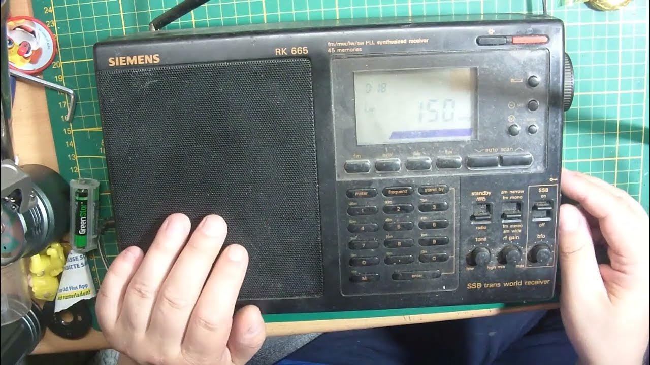 Siemens RK665 Weltempfänger mit SSB/BFO. Der große Bruder vom Sony ICF-7600D ( #12/24 ) - YouTube