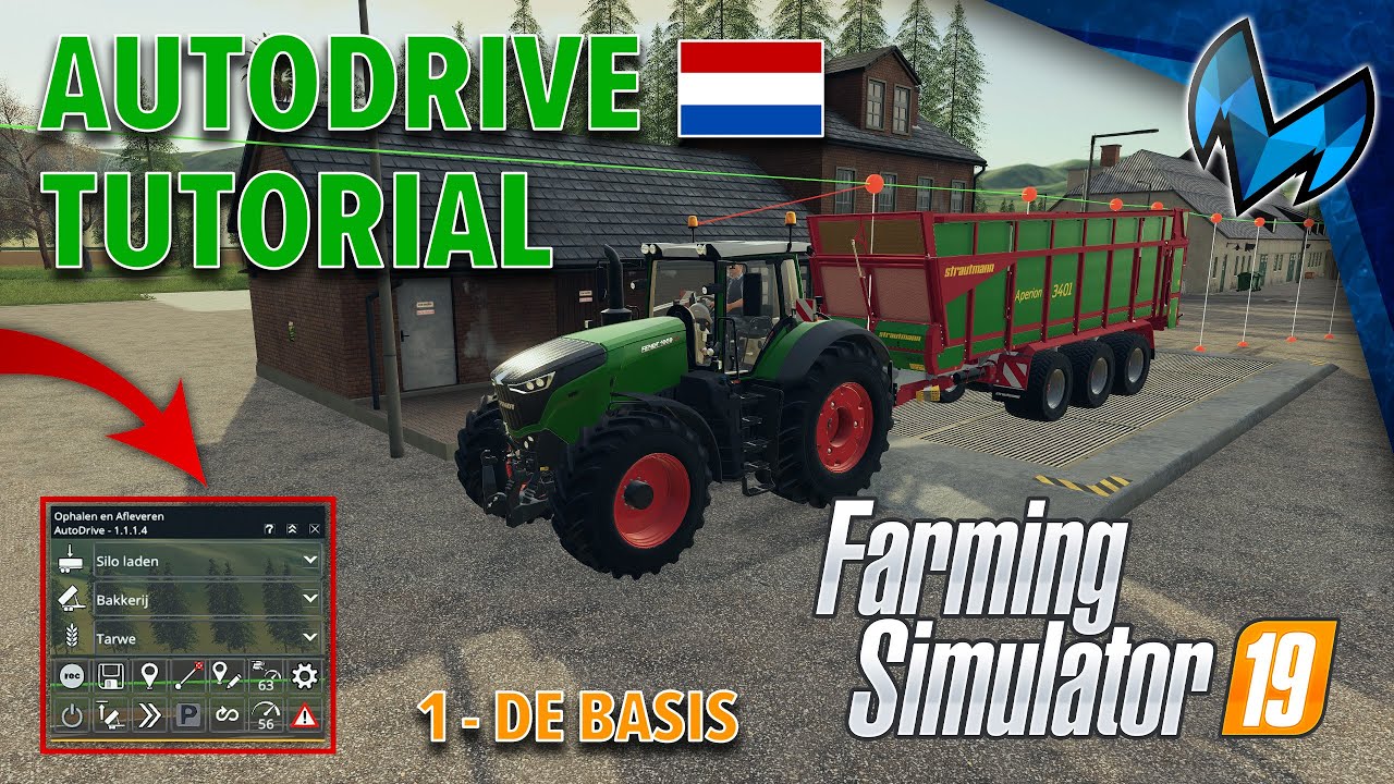 AUTODRIVE MOD TUTORIAL - DE BASIS | Farming Simulator 19 | FS19 ...