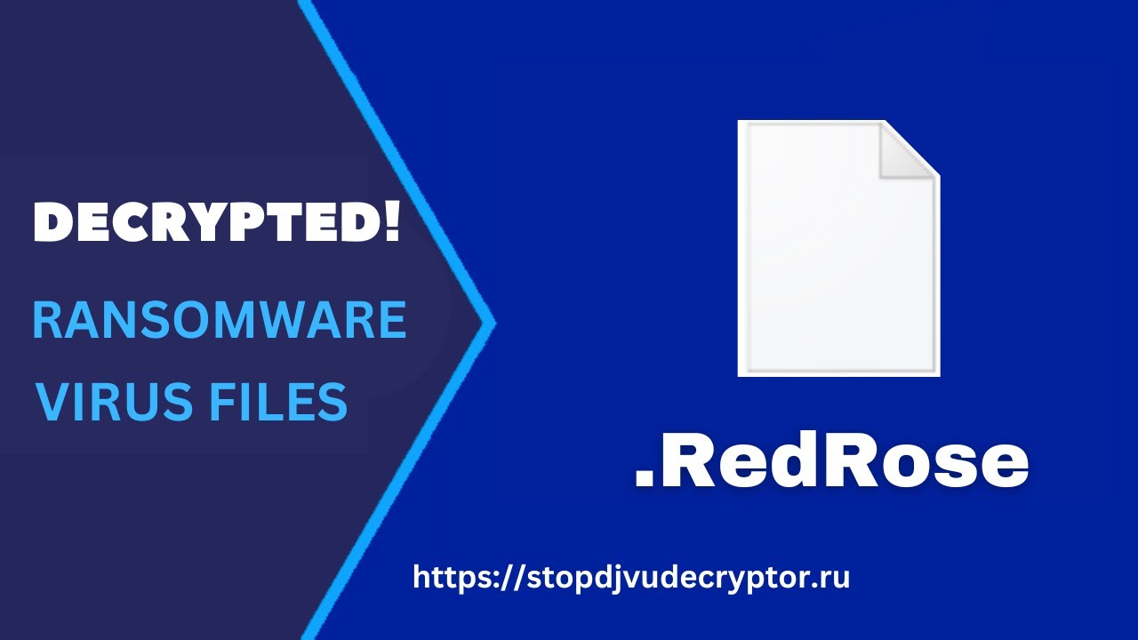 Remove RedRos Virus and Decryptor Files with STOP DJVU | RedRose ...