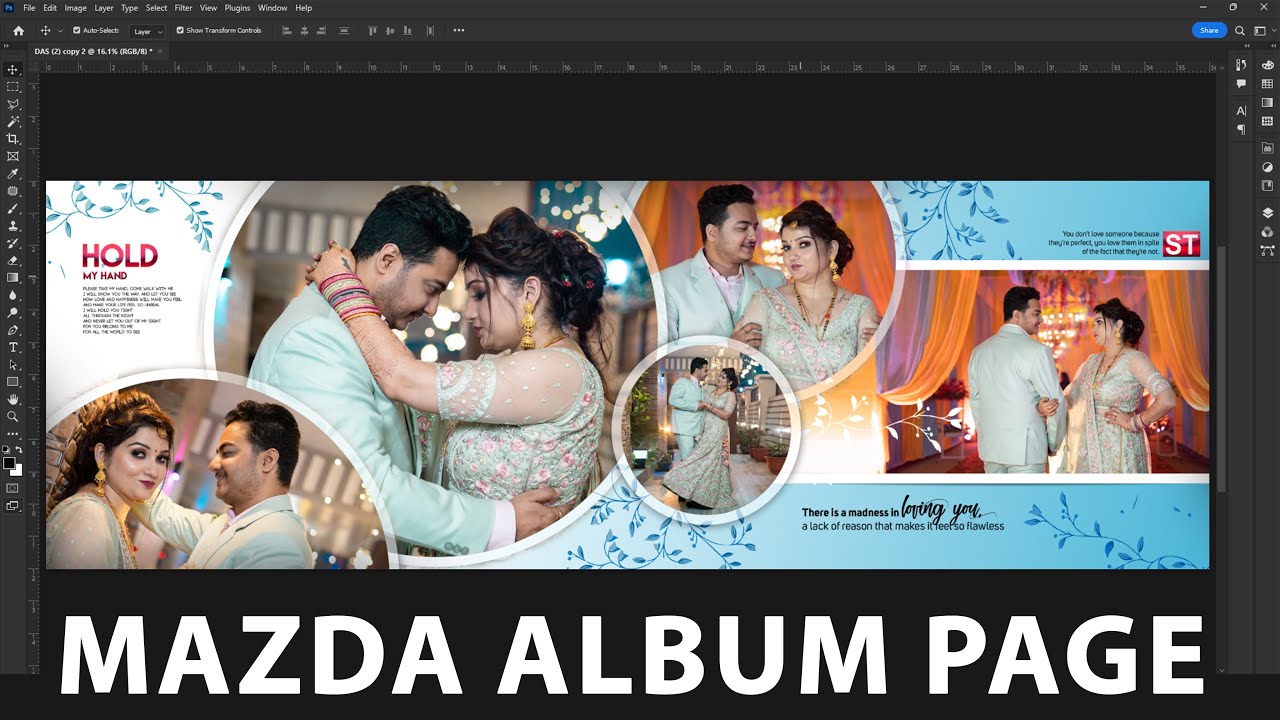 Mazda Album Design Photoshop Tutorial Art Balaghat - YouTube