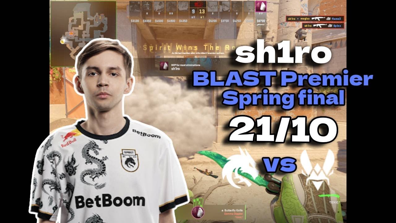 CS2 POV Spirit sh1ro (21/10) vs Vitality (Anubis) @ BLAST Premier ...