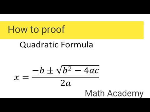 Prove Quadratic Formula || How to Prove Quadratic formula with simple ...