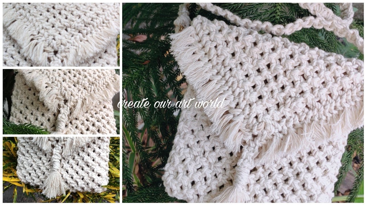 How To Make Macrame Bag | Macrame Bag Tutorial | Macrame Boho Bag - YouTube