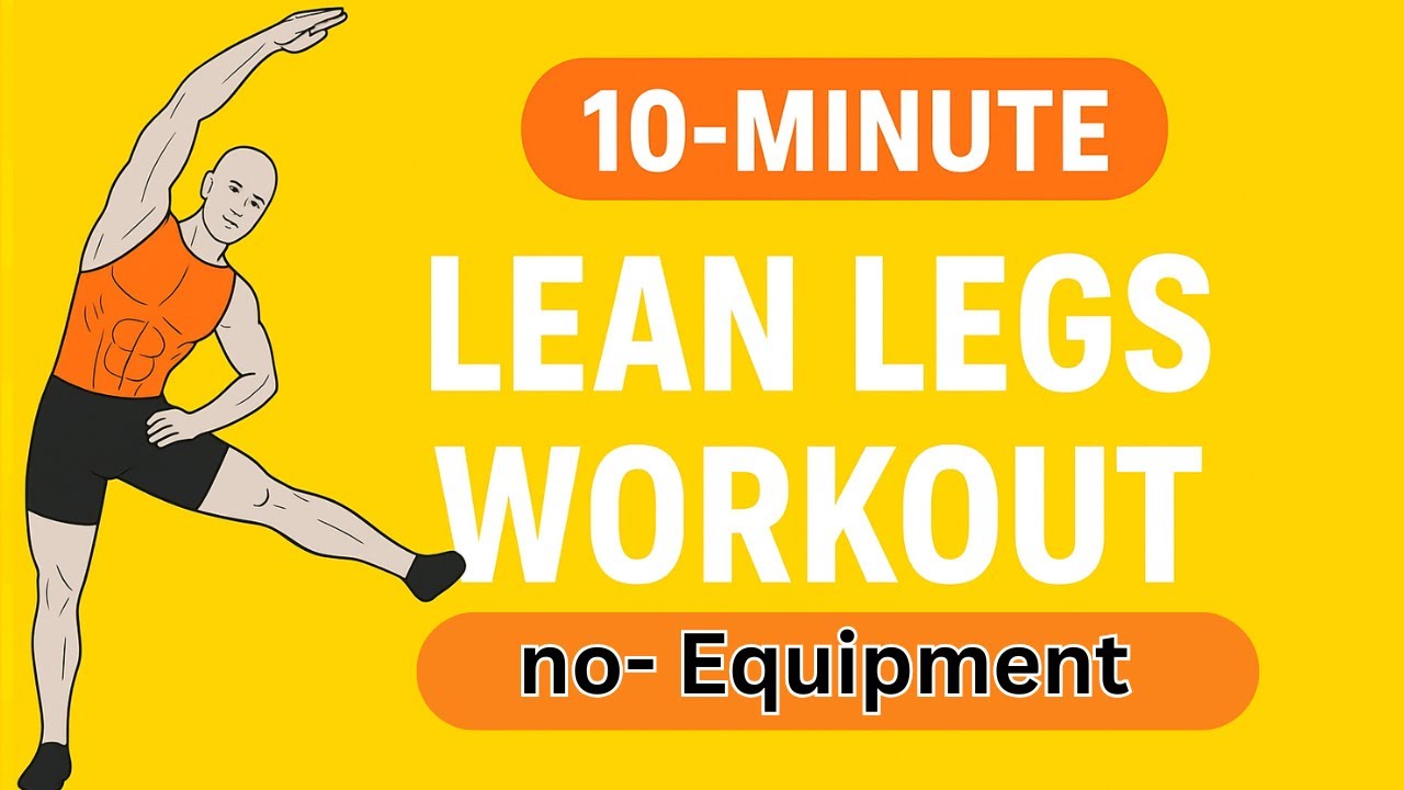 10-Minute Lean Legs Workout | Low Impact Toning for Slim Thighs ...