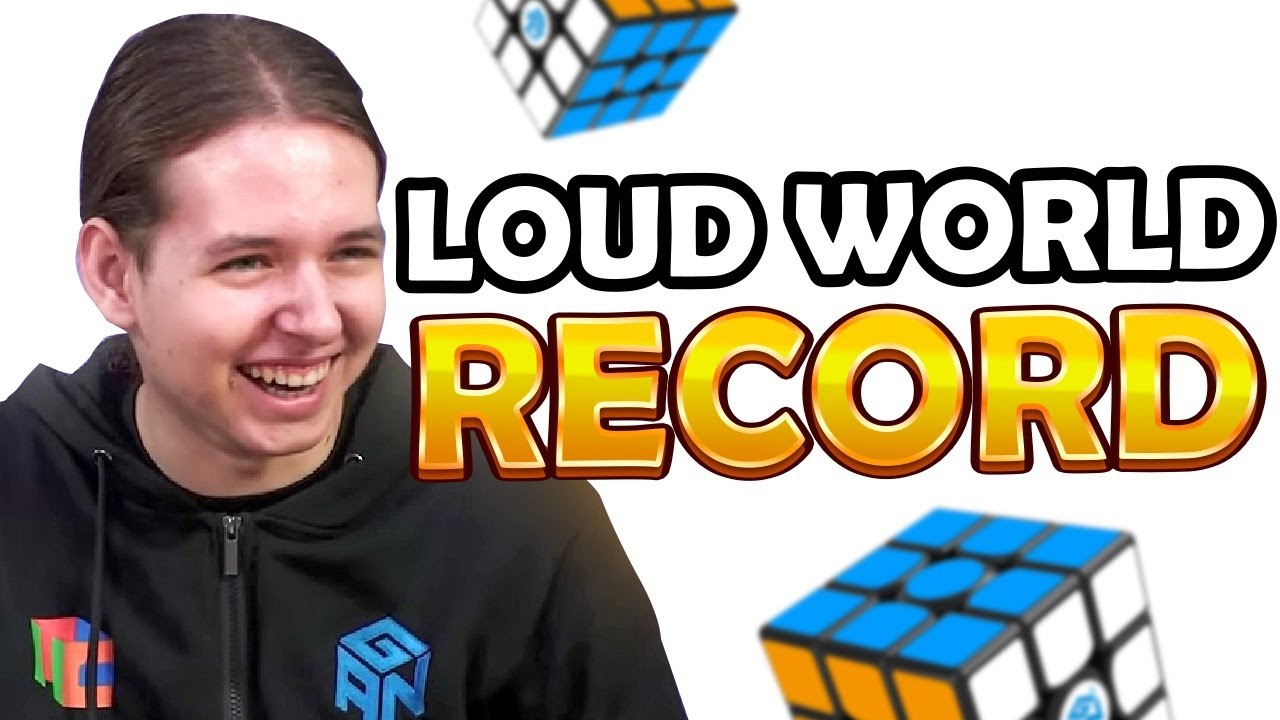 Top 5 LOUD WORLD RECORDS in speedcubing - YouTube