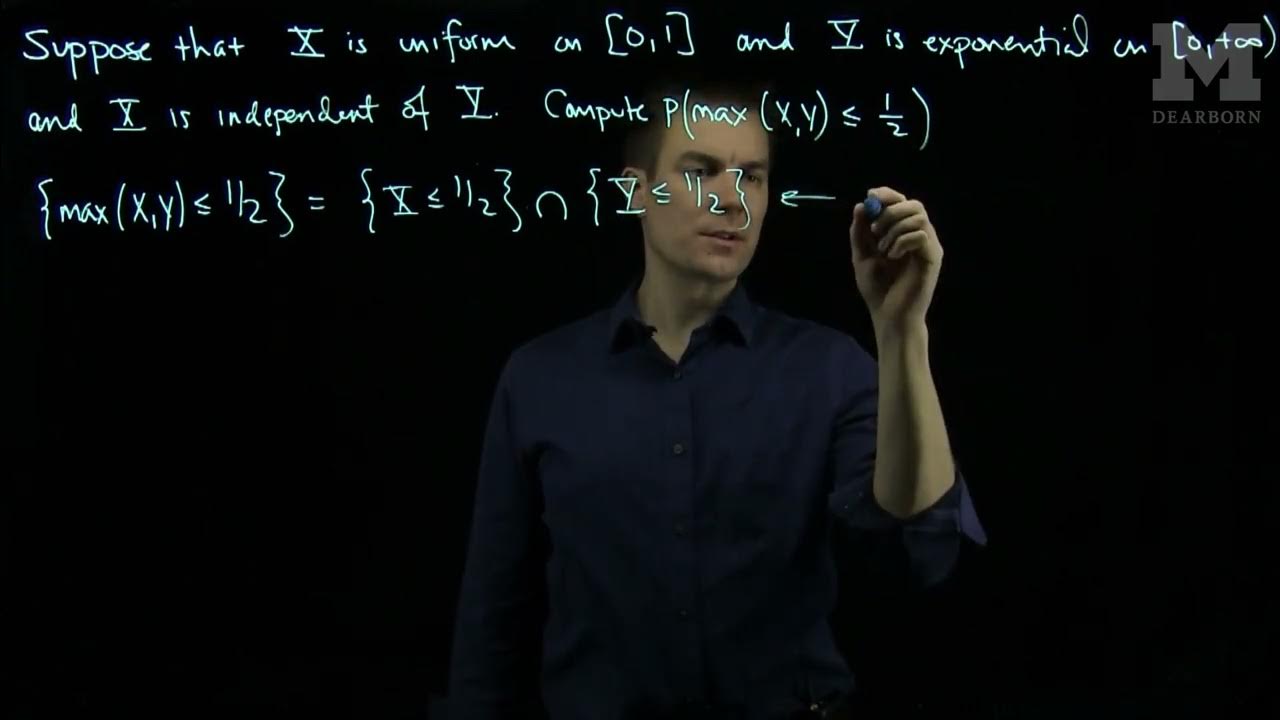 Computing Probabilities from a PDF: Example 2 - YouTube