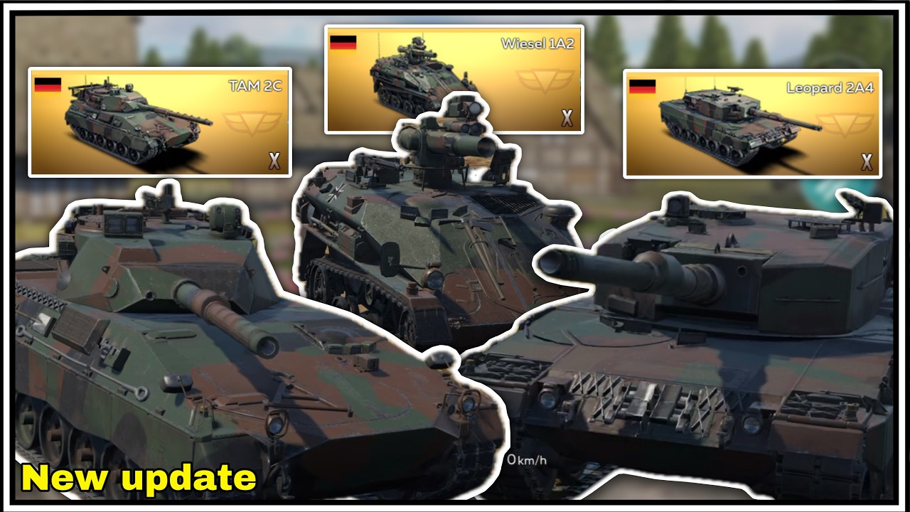 Leopard 2A4 + TAM 2C + Wiesel 1A2 = Deadly Trio! 🔥🇩🇪 In war thunder ...