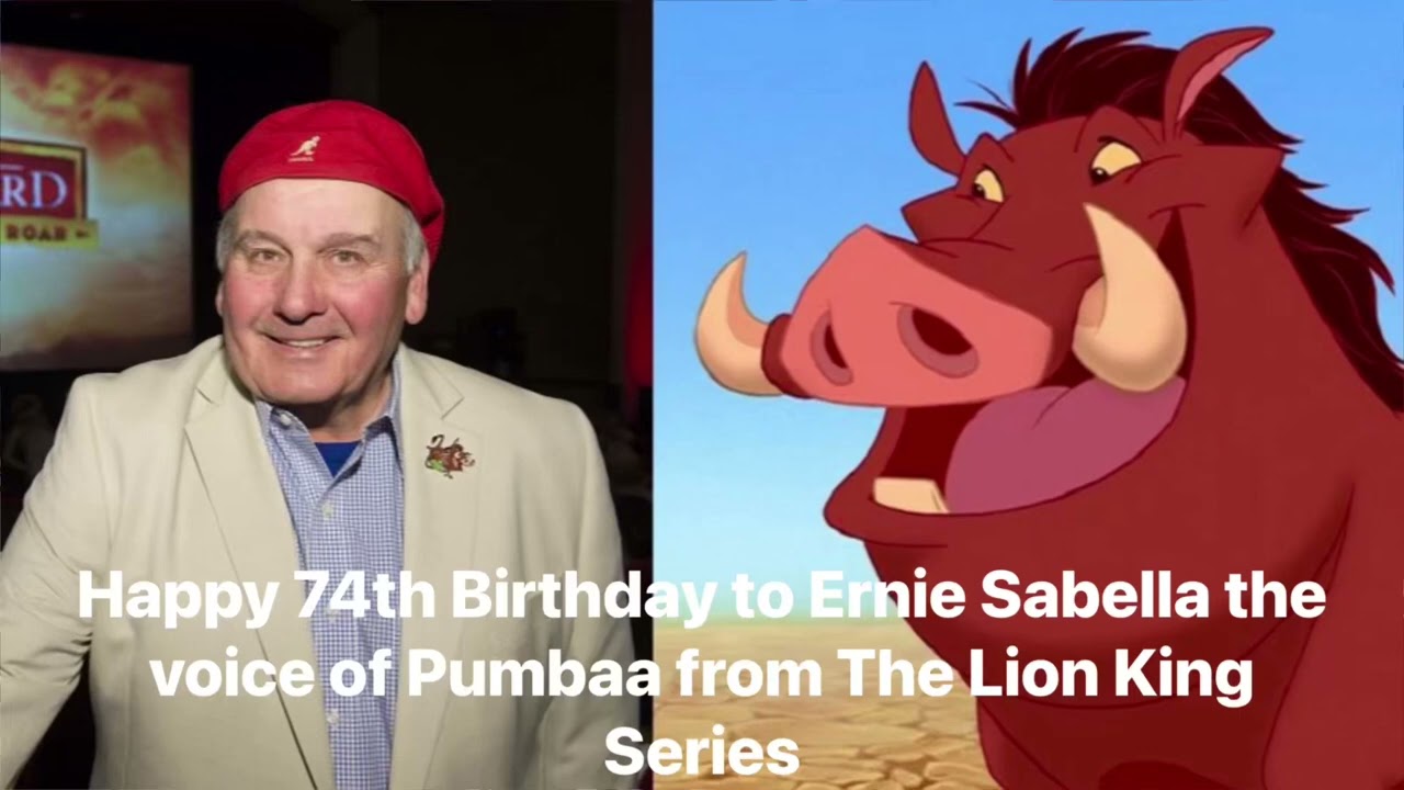 Ernie Sabella Pumba Dear Disney — Dear Timon And Pumbaa, I'll Bet