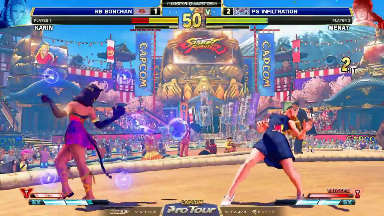 Street Fighter 5 - Menat's 27 Hit Combo By Infiltration - YouTube