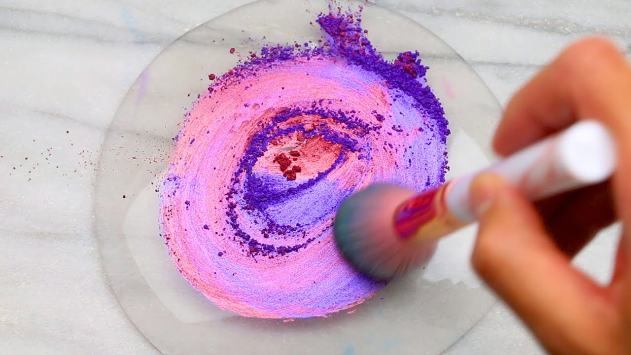 Making Slime with Balloons & Satisfying Makeup Brush Pigment Slime ...