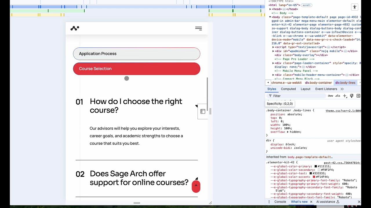 How to Keep Nested Tabs Aligned at the Top in Elementor Mobile or Small ...