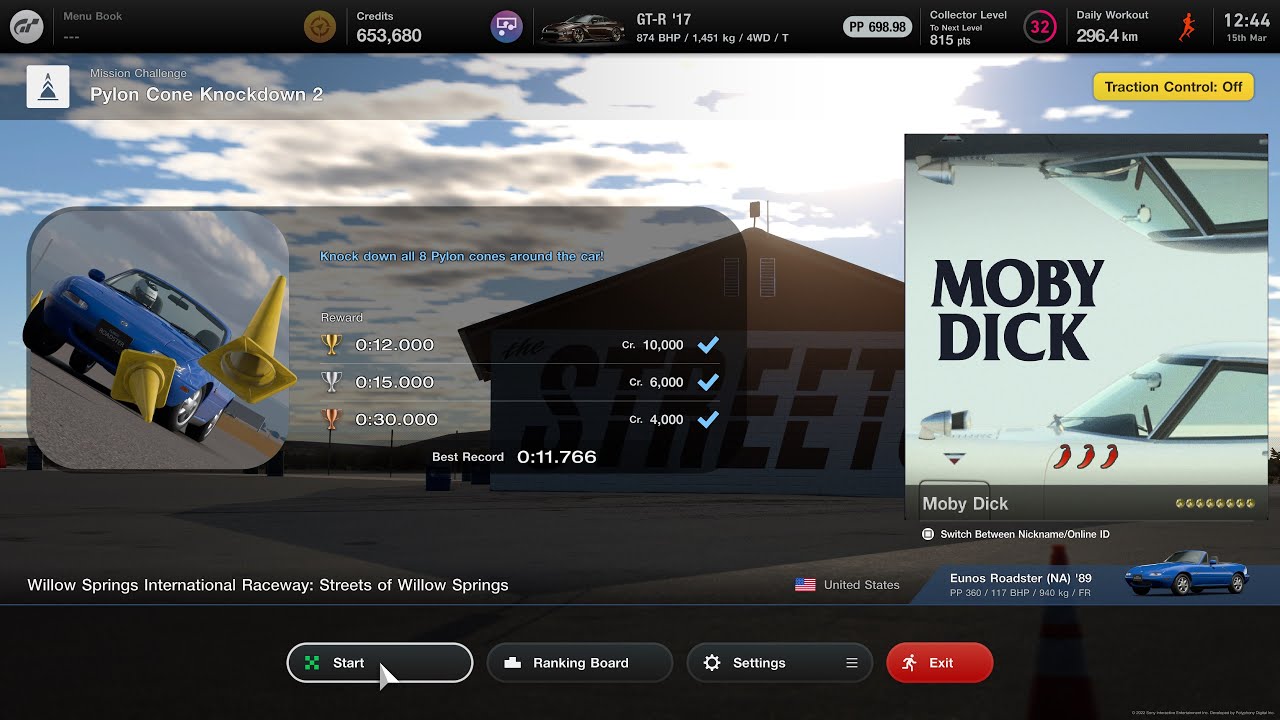 GT7 - Moby Dick Cone Challenge | Gold - YouTube