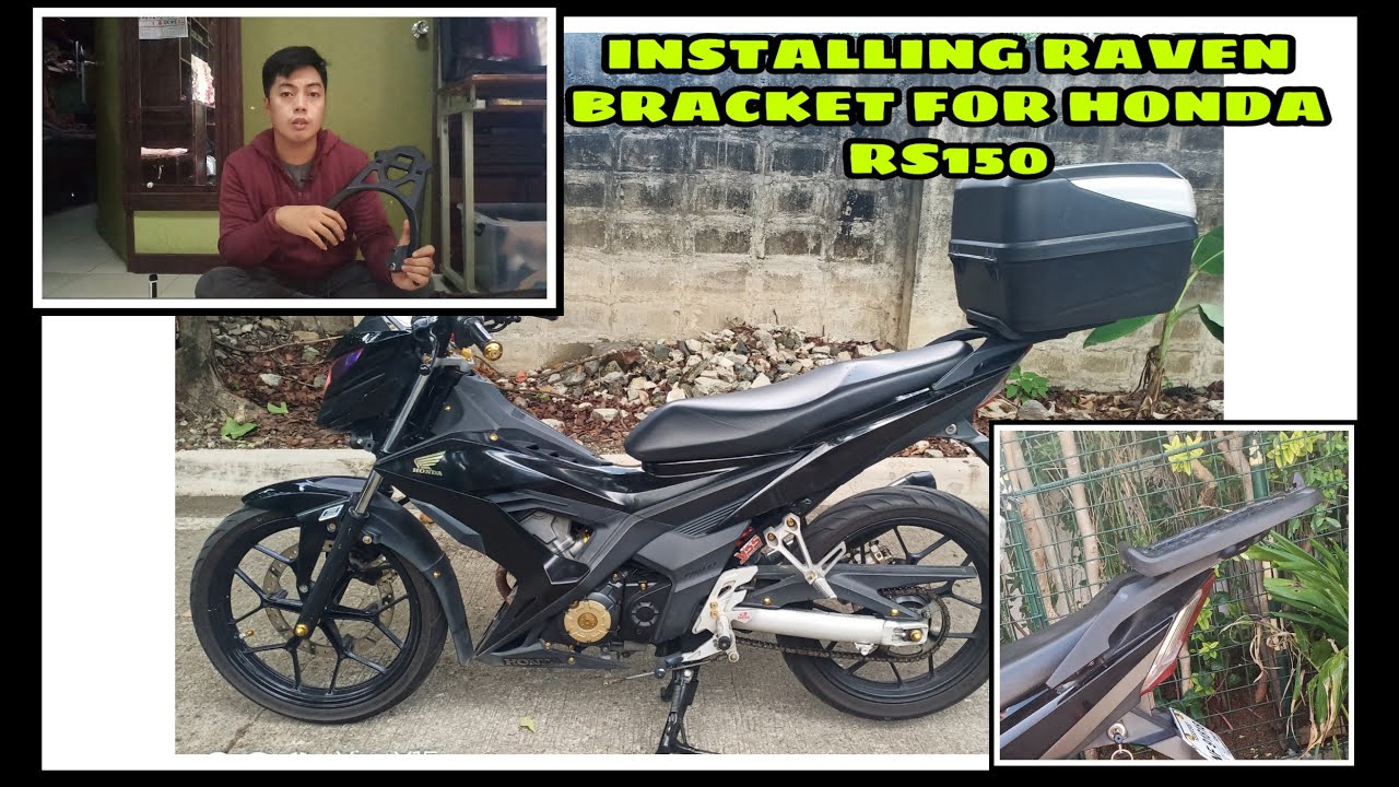 INSTALLING RAVEN BRACKET FOR HONDA RS150 - YouTube