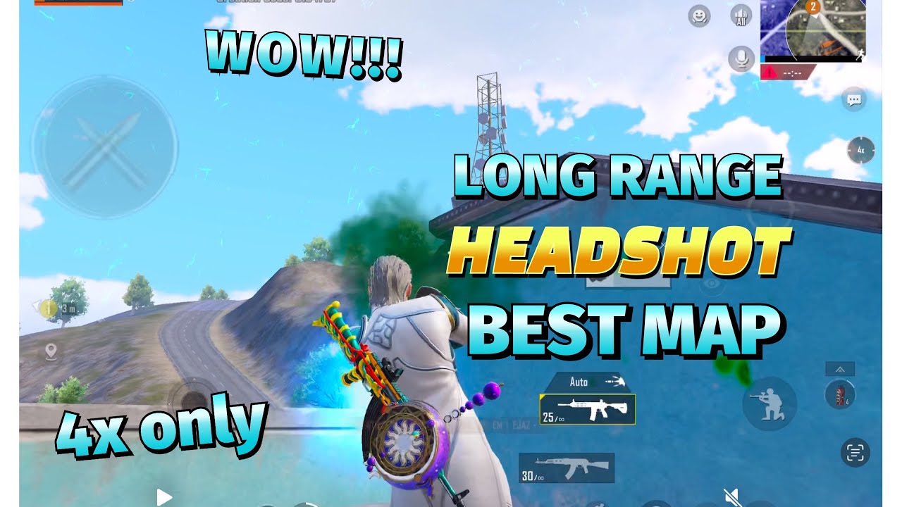 WOW BEST LONG RANGE PRACTICE MAP PUBG MOBILE - YouTube