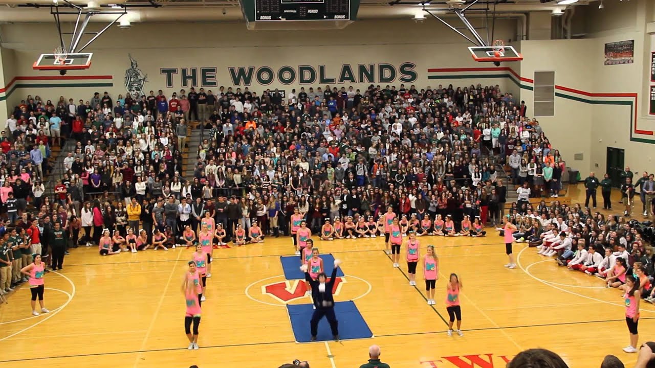 TWHS Varsity Cheer, Decades Pep Rally, 2.6.15 - YouTube
