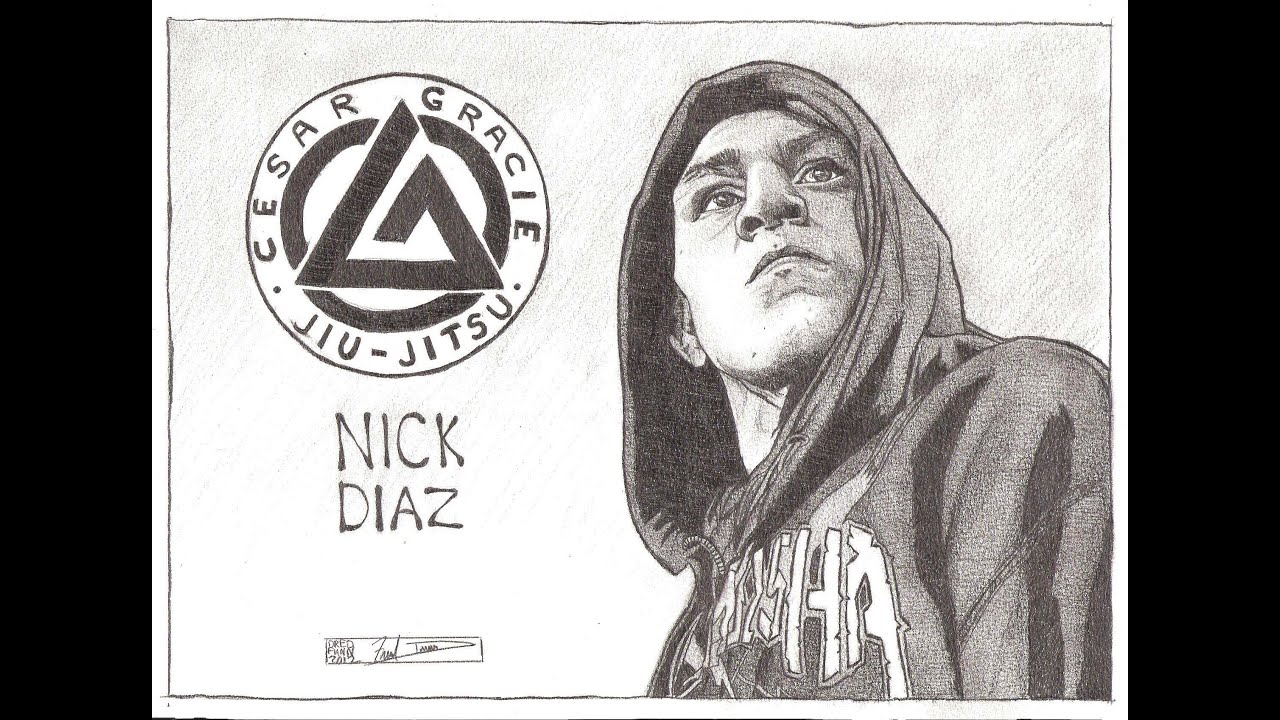 Nick Diaz - A Dredfunn Pencil Sketch - YouTube