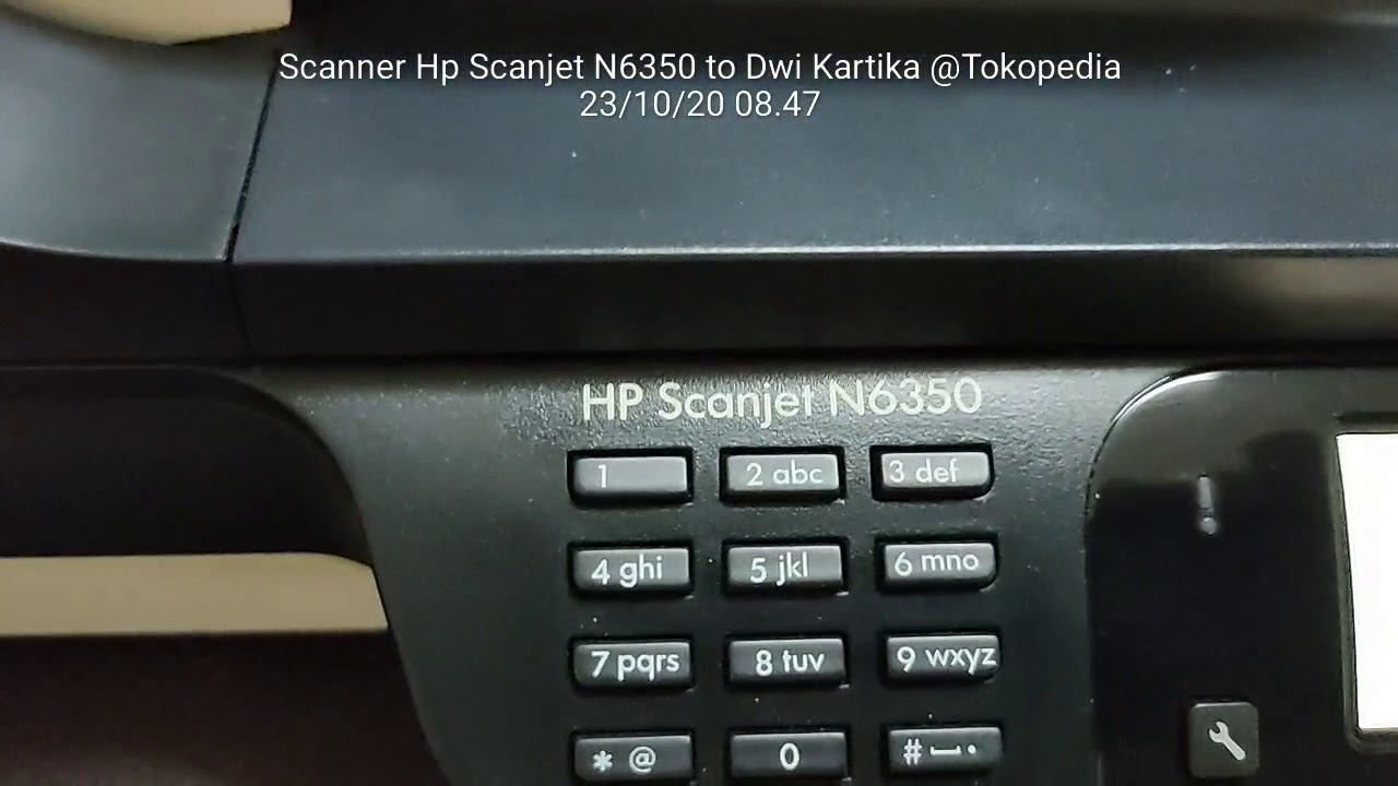 Scanner Hp Scanjet N6350 to Dwi Kartika @tokopedia #231020 - YouTube