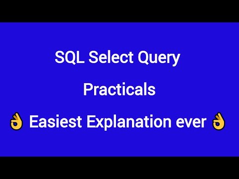 Basics of SQL Select Query Explanation With Demo - (Part 1) - YouTube