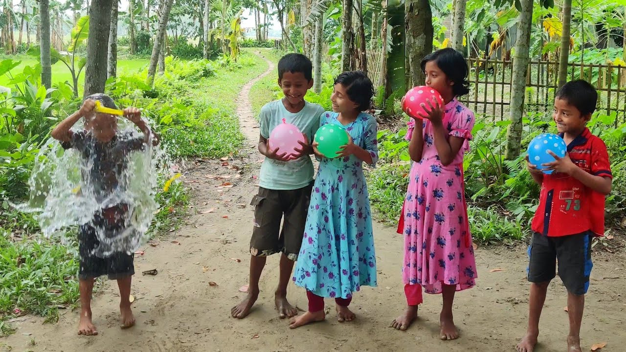 Explode Water Balloon and Get Wet Fun Playtime | Best Kids Fun & Learn ...