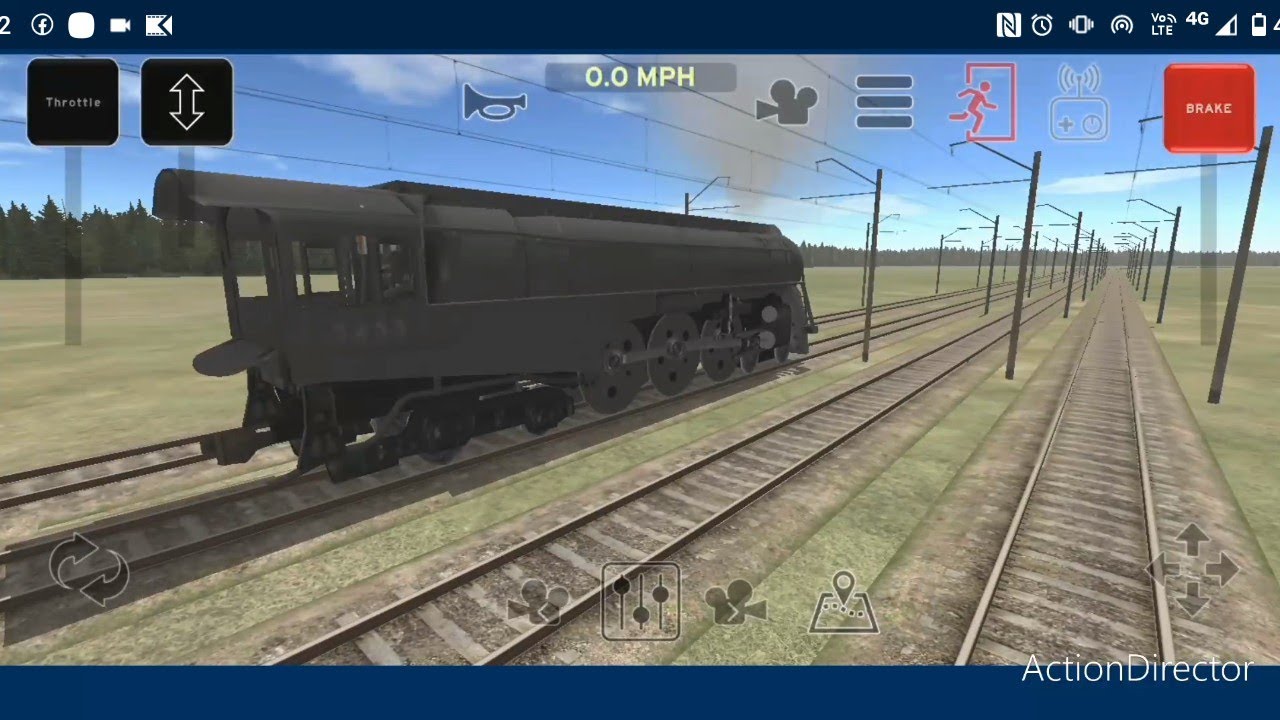 Train and rail yard Simulator - a full tour on the new route with steam ...
